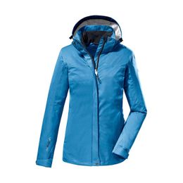 Killtec Outdoorjacke »KOS 133 WMN JCKT« Wasser- und winddichte Damenjacke mit abnehmbarer Kapuze blau 46 46 Damen Funktionsjacke mit verstellbarer,...