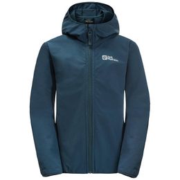 Jack Wolfskin Softshelljacke »SOLYD JACKET K« mitKapuze dark-sea 104 104 Leichte Softshell-Jacke