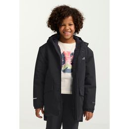 Jack Wolfskin Outdoorjacke »CANVEY JKT KIDS« mitKapuze black 104 104 Parka für die kalte Jahreszeit