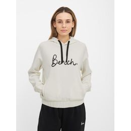 Bench Hoodie "Spezia" in Wei&szlig; - 47% | Gr&ouml;&szlig;e 38 | Damen-sweatshirts-jacken