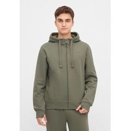 Bench Sweatjacke "Braxton" in Khaki - 52% | Größe 54 | Herren-sweatshirts-jacken