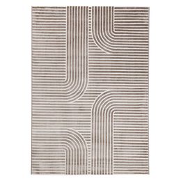 ABC Italia Kurzflor-Teppich "Mito" in Taupe - 53% | Größe 120x170 cm |