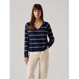 Levi's Levi's Pullover in Dunkelblau/ Wei&szlig; - 44% | Gr&ouml;&szlig;e S | Damen-pullover-cardigans