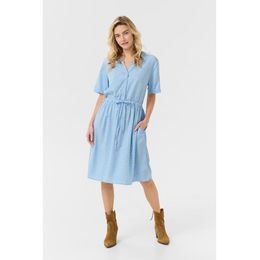 Kaffe Kleid in Hellblau - 62% | Größe 46 | Damen-kleider