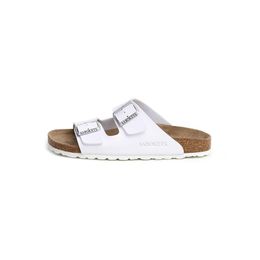 SABOKETS Leder-Pantoletten in Wei&szlig; - 60% | Gr&ouml;&szlig;e 39 | Damen-pantoletten