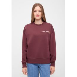 Bench Sweatshirt "Desta" in Bordeaux - 61% | Gr&ouml;&szlig;e 38 | Damen-sweatshirts-jacken
