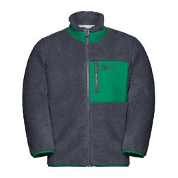 Jack Wolfskin Fleecejacke "Ice Curl" in Anthrazit/ Grün - 22% | Größe 164 | Kids-fleecejacken-fleecepullover