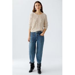 Oui Pullover in Beige - 73% | Gr&ouml;&szlig;e 40 | Damen-pullover-cardigans