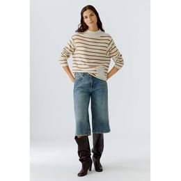 Oui Pullover in Camel/ Creme - 62% | Gr&ouml;&szlig;e 34 | Damen-pullover-cardigans
