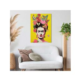 Orangewallz Leinwanddruck "Frida Pop Art" - 40% | Gr&ouml;&szlig;e 50x70 cm | Wanddekoration