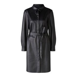 Oui Kunstlederkleid in Schwarz - 75% | Gr&ouml;&szlig;e 34 | Damen-kleider