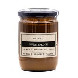 Mad Candle Duftkerze "Mutausbruch" in Braun - 360 g - 11% | Kerzen-vasen