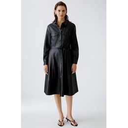Oui Kunstlederkleid in Schwarz - 75% | Gr&ouml;&szlig;e 36 | Damen-kleider