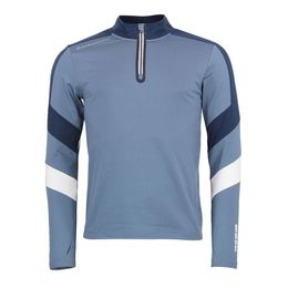Peak Mountain Funktionslongsleeve "Caspiro" in Hellblau/ Dunkelblau - 69% | Gr&ouml;&szlig;e XL | Herren-sportshirts