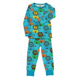 Smafolk Småfolk Pyjama in Hellblau/ Bunt - 49% | Größe 92/98 | Baby-waesche