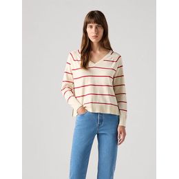 Levi's Levi's Pullover in Creme/ Rot - 61% | Gr&ouml;&szlig;e S | Damen-pullover-cardigans