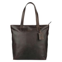 SPARWELL Leder-Shopper "Kylie" in Braun - (B)41 x (H)34 x (T)12 cm - 51% | Damen-taschen