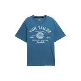Tom Tailor Men + T-Shirt Herren Größe XXL cyanblau / hellblau