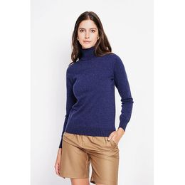 ASSUILI Rollkragenpullover in Dunkelblau - 73% | Gr&ouml;&szlig;e 38 | Damen-pullover-cardigans