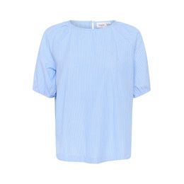 Saint Tropez Bluse 'JosefiaSZ' Damen Gr&ouml;&szlig;e L hellblau / wei&szlig;