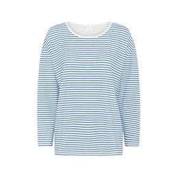 Ccdk Copenhagen Schlafshirt 'Britt' Damen Gr&ouml;&szlig;e L blau / wei&szlig;
