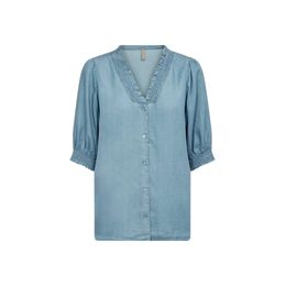 soyaconcept Bluse Damen Gr&ouml;&szlig;e XL blue denim