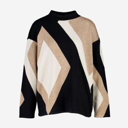 Betty Barclay Schwarzer Pullover mit Rautenmuster