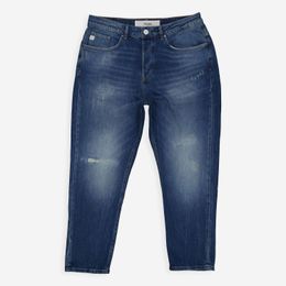 Goldgarn Denim Blaue Relaxed Fit Jeans mit Destroyed-Look