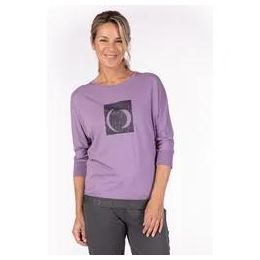 Funktionsshirt LPO "POULNE WMN", Damen, Gr. 44L, lila, 60% Baumwolle, 40% Polyester, bequem, angesetztes B&uuml;ndchen, Shirts Funktionsshirt, Auch in Gro&szlig;en Gr&ouml;&szlig;en erh&auml;ltlich
