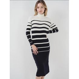 Bigdart Strickkleid Damen Gr&ouml;&szlig;e S/L schwarz / wei&szlig;