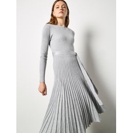 Apricot Knitted dress female Grey size M