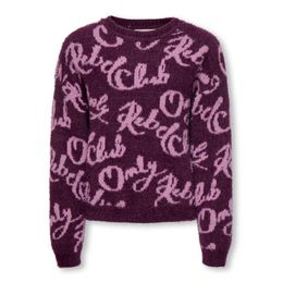 ONLY GIRLS Pullover &#039;Kogdina&#039; M&auml;dchen Gr&ouml;&szlig;e 134/140 mauve / weinrot