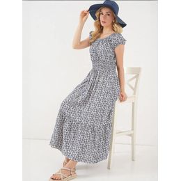 Bigdart Kleid Damen Größe 42 marine / weiß Winterkleid