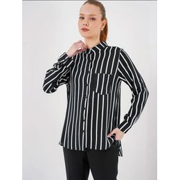 Bigdart Bluse Damen Gr&ouml;&szlig;e XXL schwarz / wei&szlig;