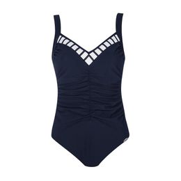 Sunflair Badeanzug Damen Größe M/L dunkelblau / weiß