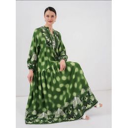Bigdart Kleid Damen Größe 38 grün / hellgrün / schwarz / naturweiß Winterkleid