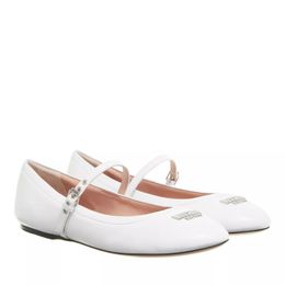 Moschino Loafer - Moschino Plate Ballerina - Gr. 39 (EU) - in Wei&szlig; - f&uuml;r Damen