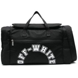 Off-White Bauchtaschen - Outdoor Weekender Baseball Logo Duffle Bag - Gr. unisize - in Schwarz - f&uuml;r Damen