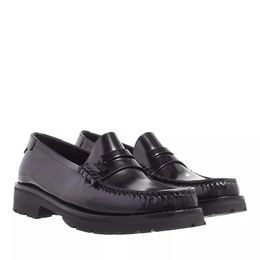 SAINT LAURENT Loafer - Loafer Monogram Penny Slipper - Gr. 39 (EU) - in Schwarz - f&uuml;r Damen