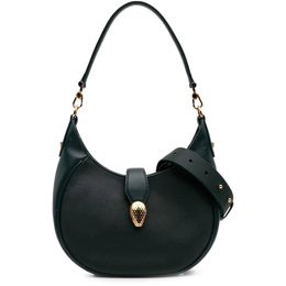 Bvlgari Hobo Bags - Small Leather Serpenti Ellipse Satchel - Gr. unisize - in Gr&uuml;n - f&uuml;r Damen