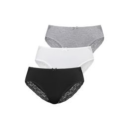 Vivance Slip Damen Gr&ouml;&szlig;e XL grau / schwarz / wei&szlig;