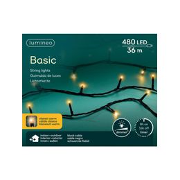 Lumineo Lichterkette BASIC 480 LED 36 m, schwarzes Kabel, in klassisch warm | Gr.: onesize