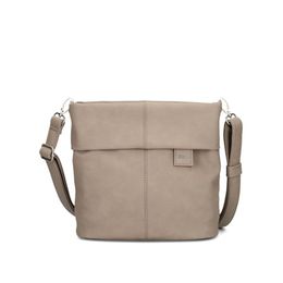 Zwei Mademoiselle M8 - Schultertasche 25 cm (sage) in nubuk-cappuccino | Gr.: onesize