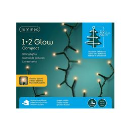 Lumineo Lichterkette 1-2 Glow Compact 700 LED 2,1 m, grünes Kabel in klassisch warm | Gr.: onesize