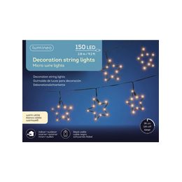 Lumineo Stern-Lichterkette 150 LED 2,8 m in klassisch warm | Gr.: onesize
