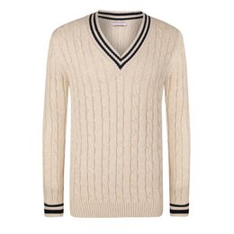 Felix Hardy Pullover Herren Gr&ouml;&szlig;e S beige / schwarz