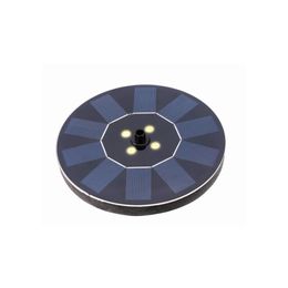GORANDO LED Solar Teichpumpe leuchtend schwimmende Font&auml;ne D: 16cm in schwarz | Gr.: onesize