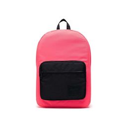 HERSCHEL Pop Quiz 22 - Rucksack 43 cm (black enzyme ripstop/black /safety yellow) in neon pink black | Gr.: onesize