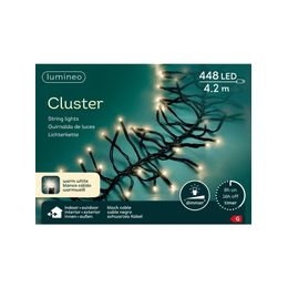 Lumineo Lichterkette CLUSTER 448 LED 4,2 m, schwarzes Kabel in warm weiß | Gr.: onesize