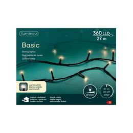 Lumineo Lichterkette BASIC 360 LED 27 m, schwarzes Kabel in warm wei&szlig; | Gr.: onesize